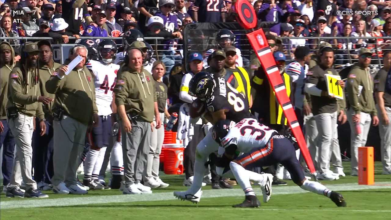 Baltimore Ravens tight end Mark Andrews secures catch for 24-yard gain ...