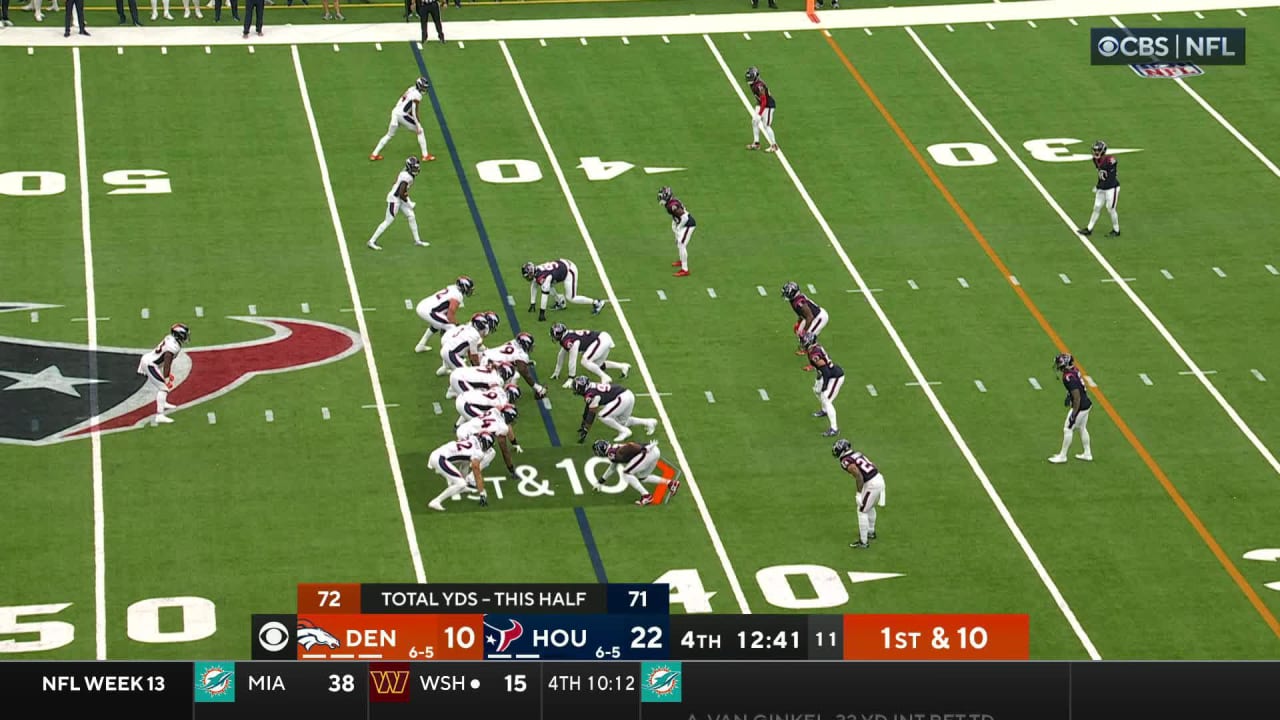 Denver Broncos quarterback Russell Wilson's 41-yard pass hits wide ...