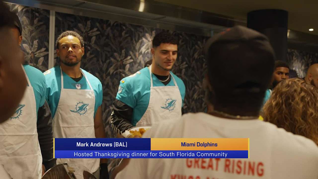 Miami Dolphins hosted early Thanksgiving dinner for South Florida ...