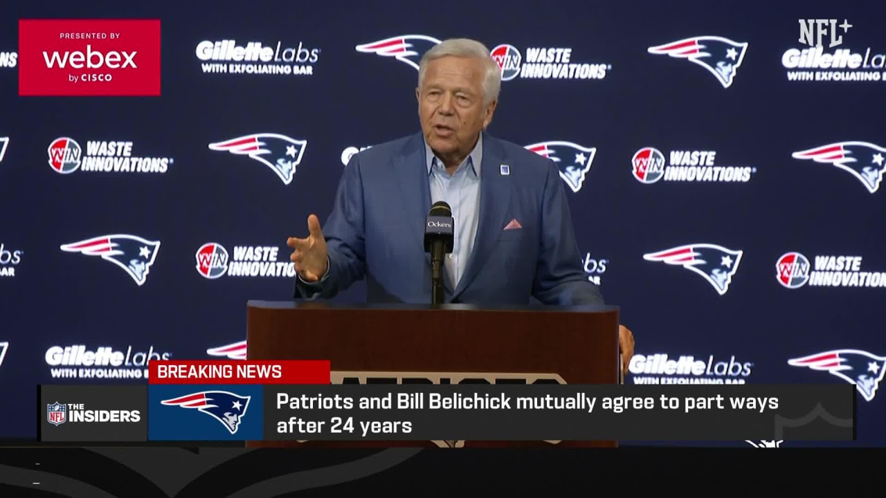 New England Patriots owner Robert Kraft discusses why Patriots didn't retain longtime head coach ...