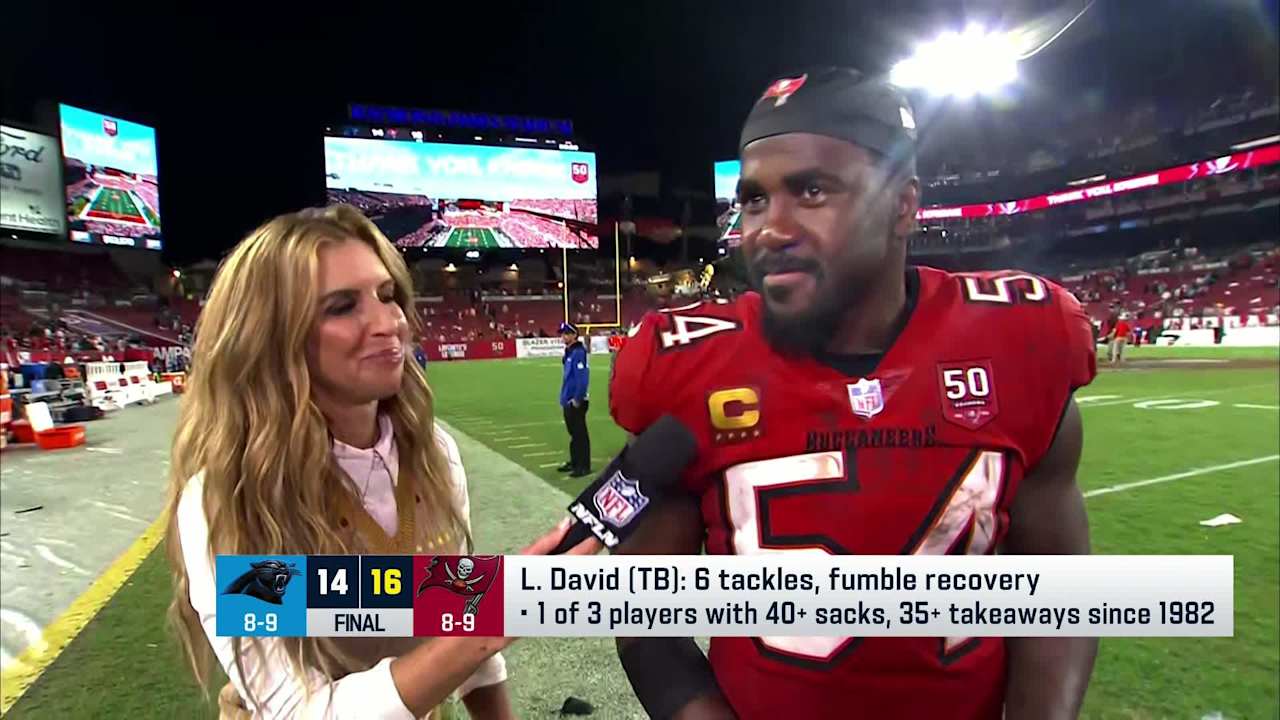 Tampa Bay Buccaneers linebacker Lavonte David on victory over Panthers ...