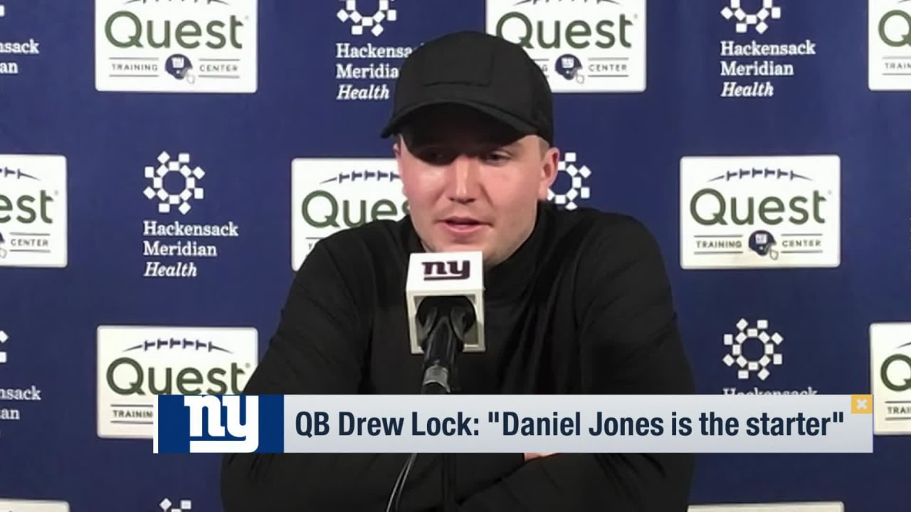 New York Giants quarterback Drew Lock on quarterback Daniel Jones: He ...