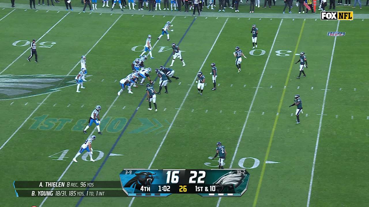 Carolina Panthers' quarterback Bryce Young's fourth-down completion to ...