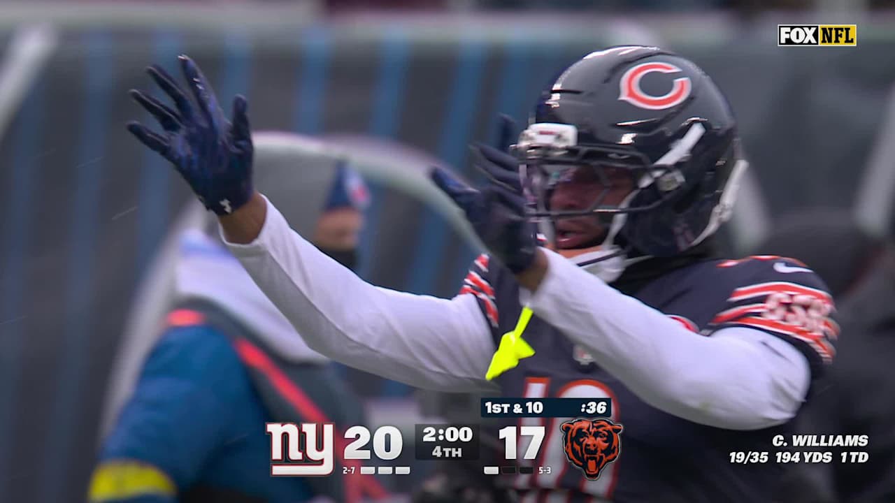 Chicago Bears quarterback Caleb Williams dials up fastball for 27-yard ...
