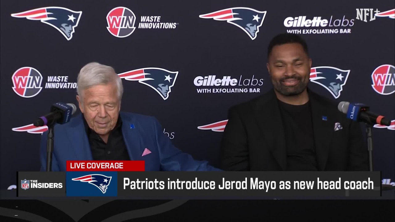 New England Patriots introduce Jerod Mayo as new head coach