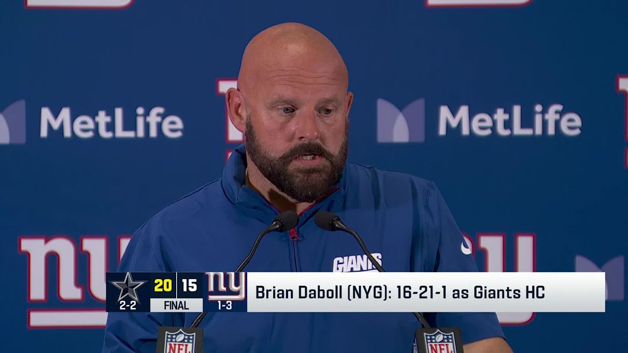 New York Giants' head coach Brian Daboll speaks on 'TNF' performance of ...