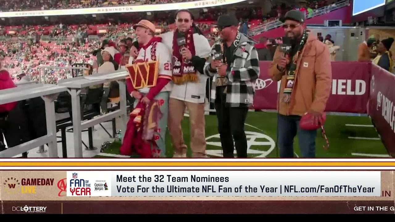 Washington Commanders 'Fan of the Year' | 'NFL GameDay Morning'