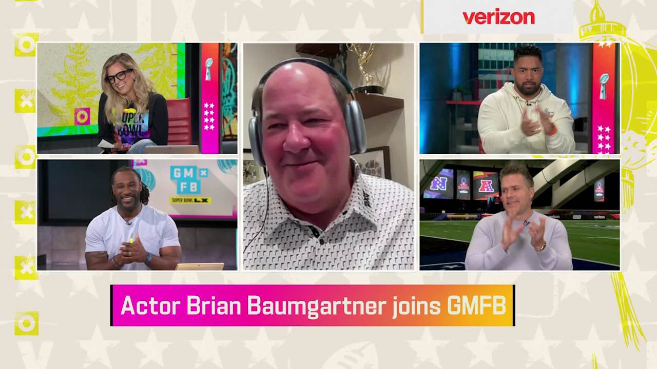 Actor Brian Baumgartner joins 'GMFB' and reveals his Super Bowl LX winner