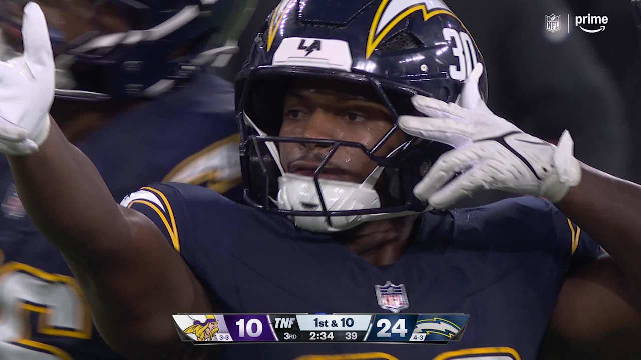 Los Angeles Chargers running back Kimani Vidal's best plays from 127 ...