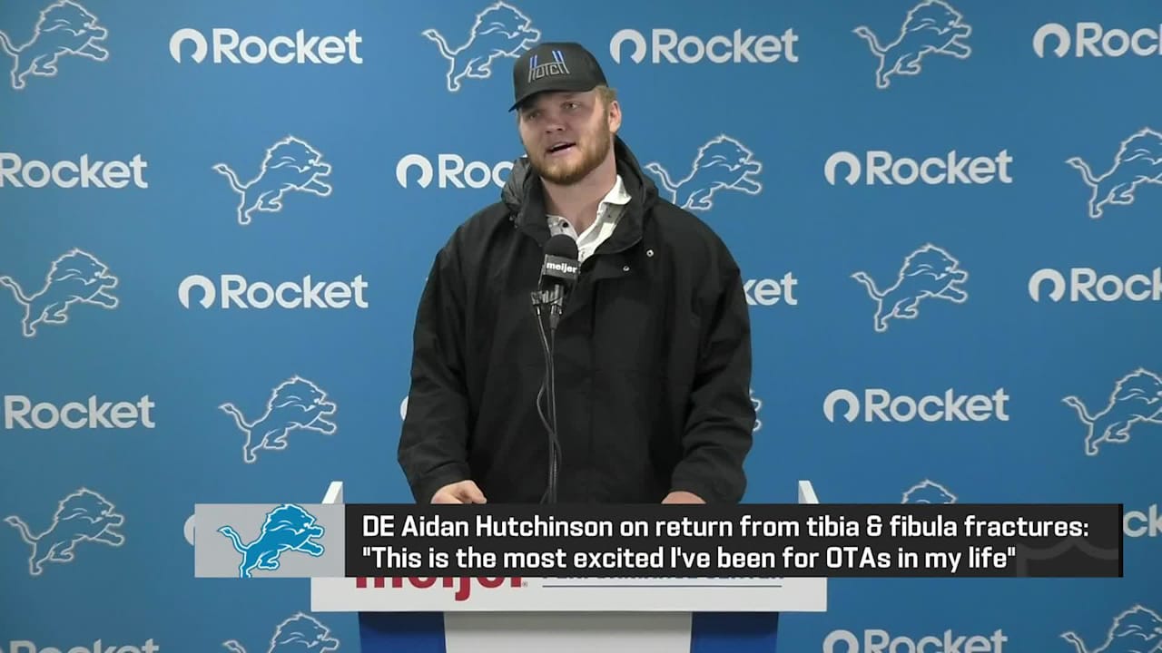 Detroit Lions defensive end Aiden Hutchinson: 'This is the most excited ...