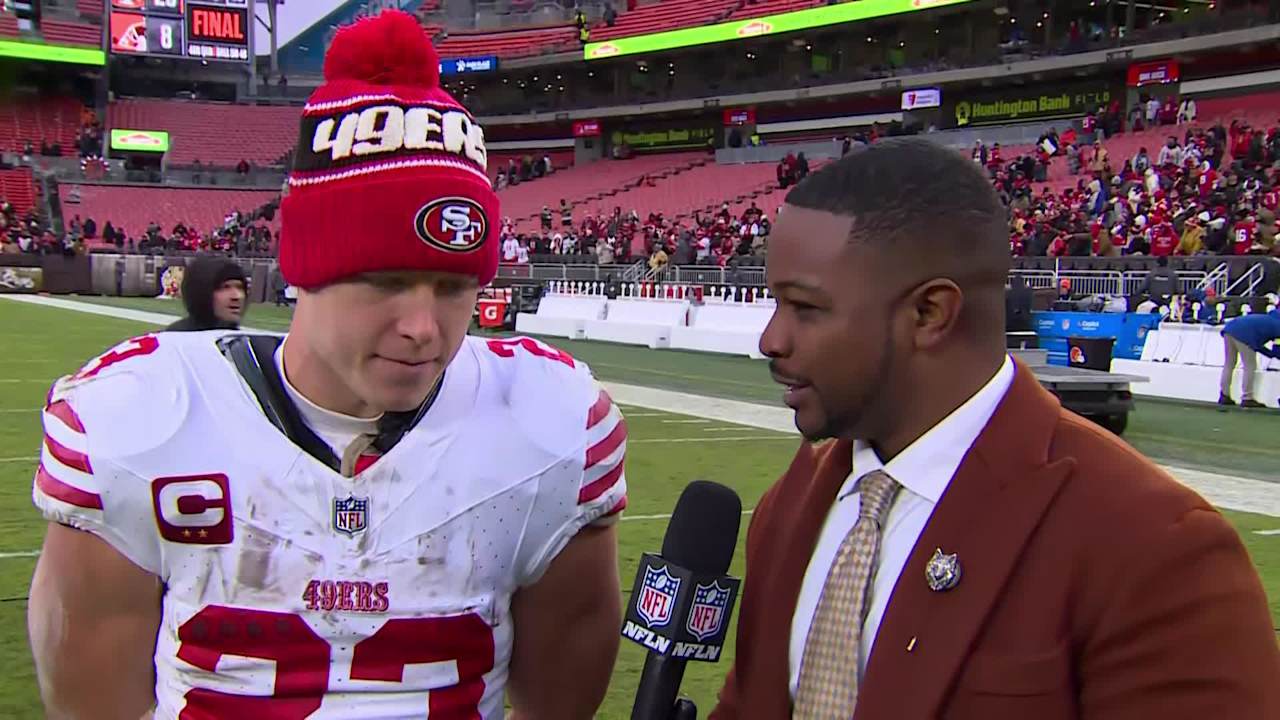 San Francisco 49ers running back Christian McCaffrey speaks on ...