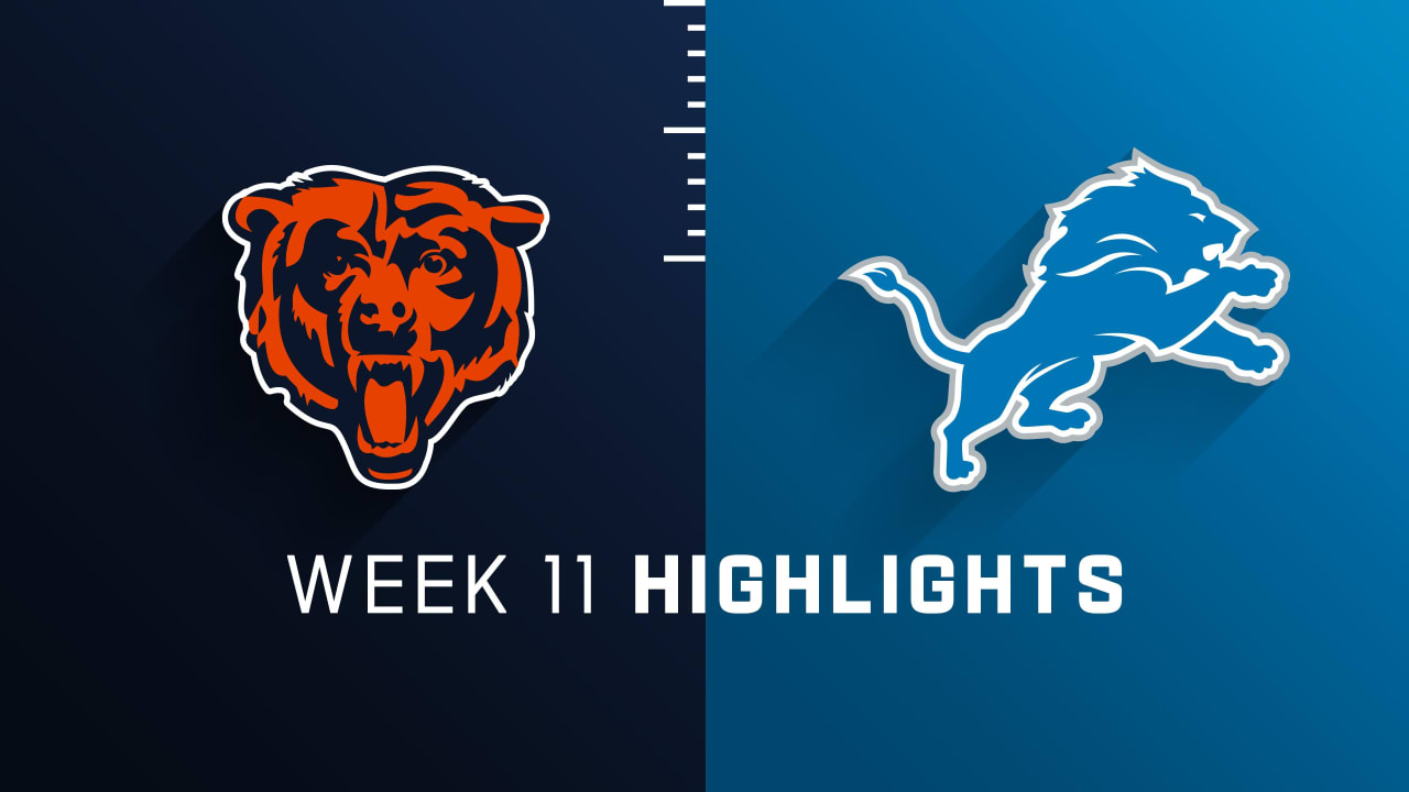 Chicago Bears vs. Detroit Lions highlights | Week 11