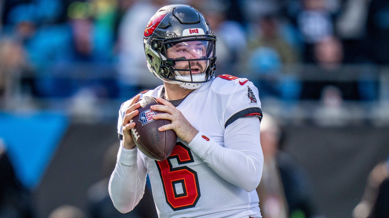 Buccaneers' Baker Mayfield (ankle/ribs) questionable for Super Wild Card Weekend finale vs. Eagles
