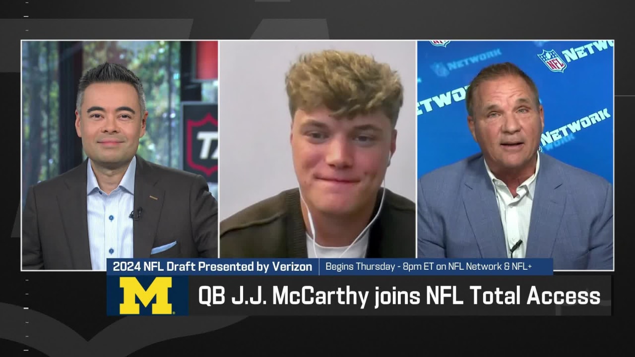 Michigan quarterback prospect J.J. McCarthy joins 'NFL Total Access' on ...