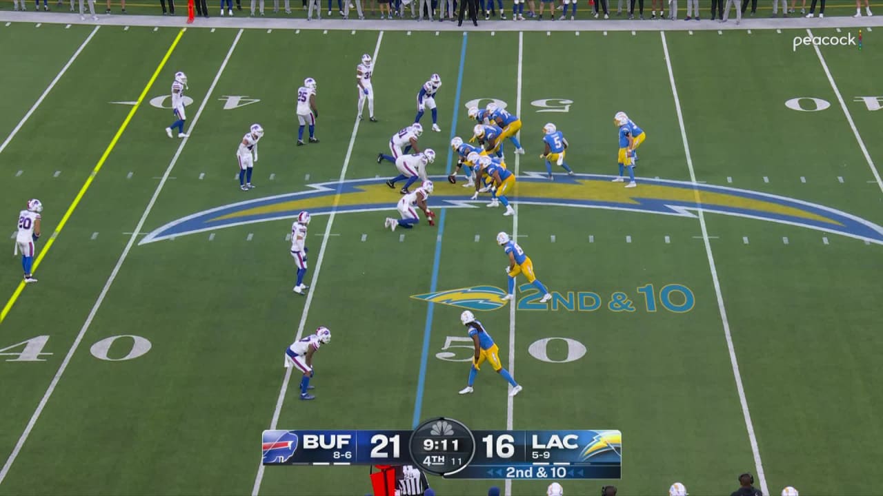 Los Angeles Chargers wide receiver Alex Erickson absorbs hit-stick ...