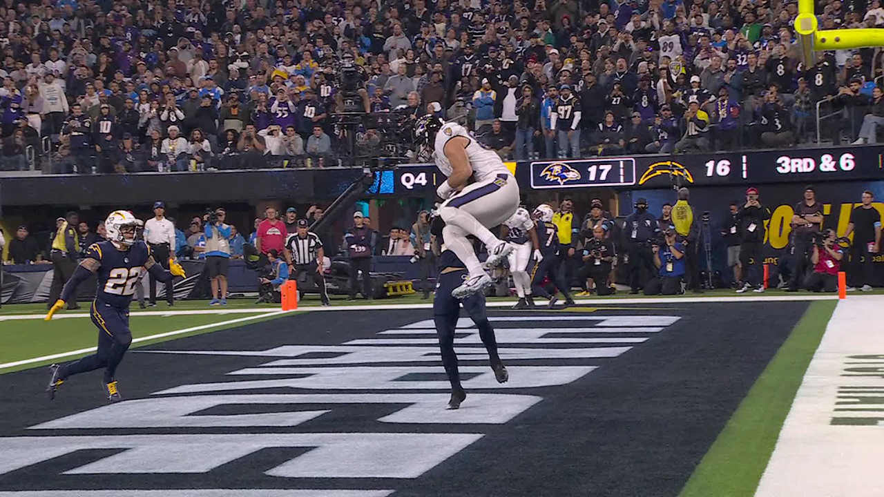 Baltimore Ravens tight end Mark Andrews gets major air on 6-yard TD ...
