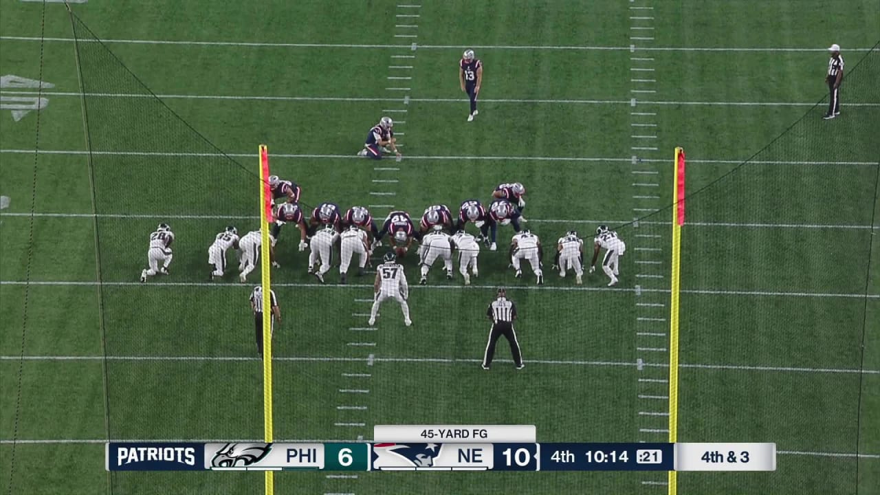 New England Patriots kicker Joey Slye's 45-yard field goal puts Pats ...