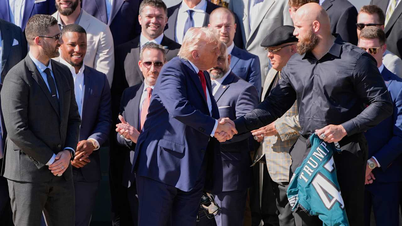 Eagles celebrate Super Bowl LIX victory with White House visit