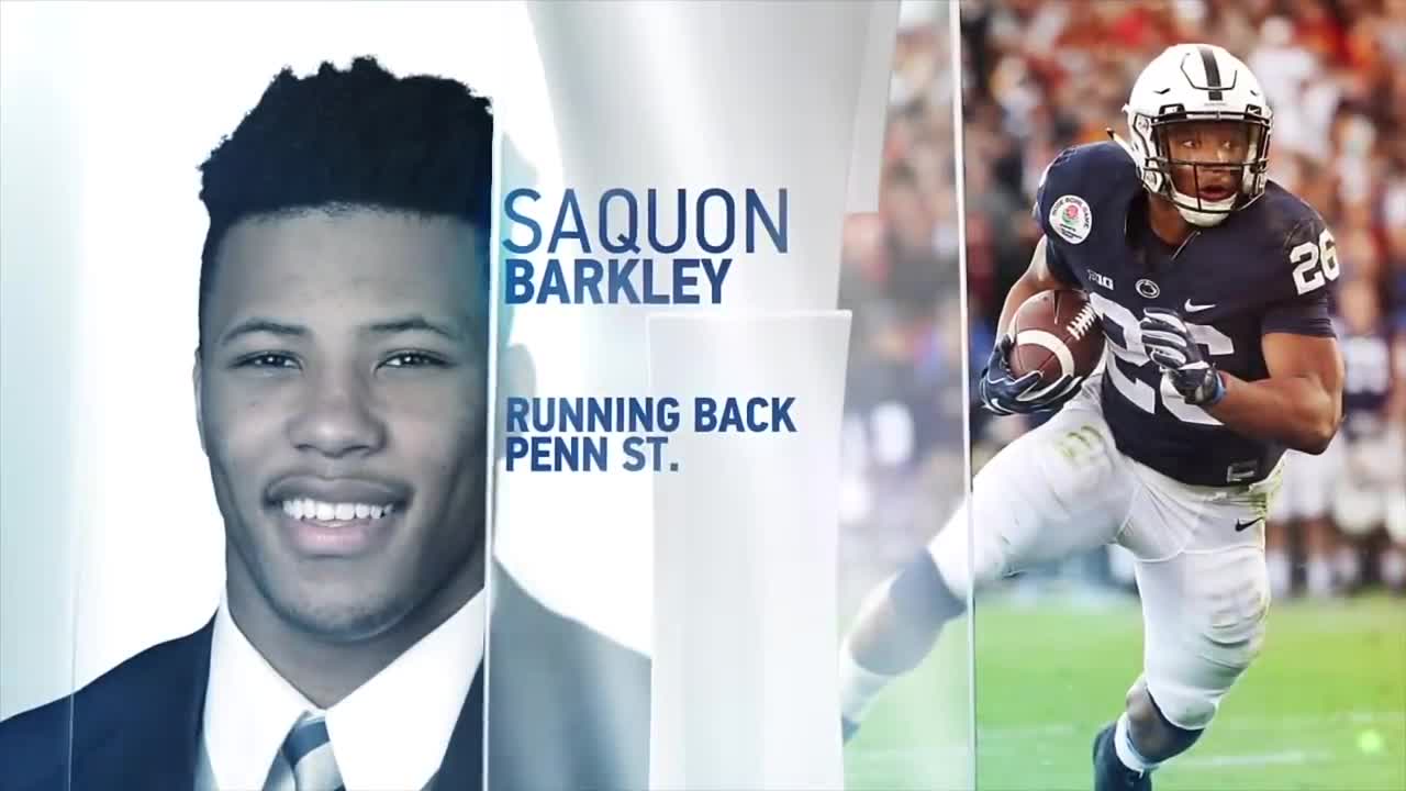 Running back Saquon Barkley's 2018 NFL Scouting Combine workout