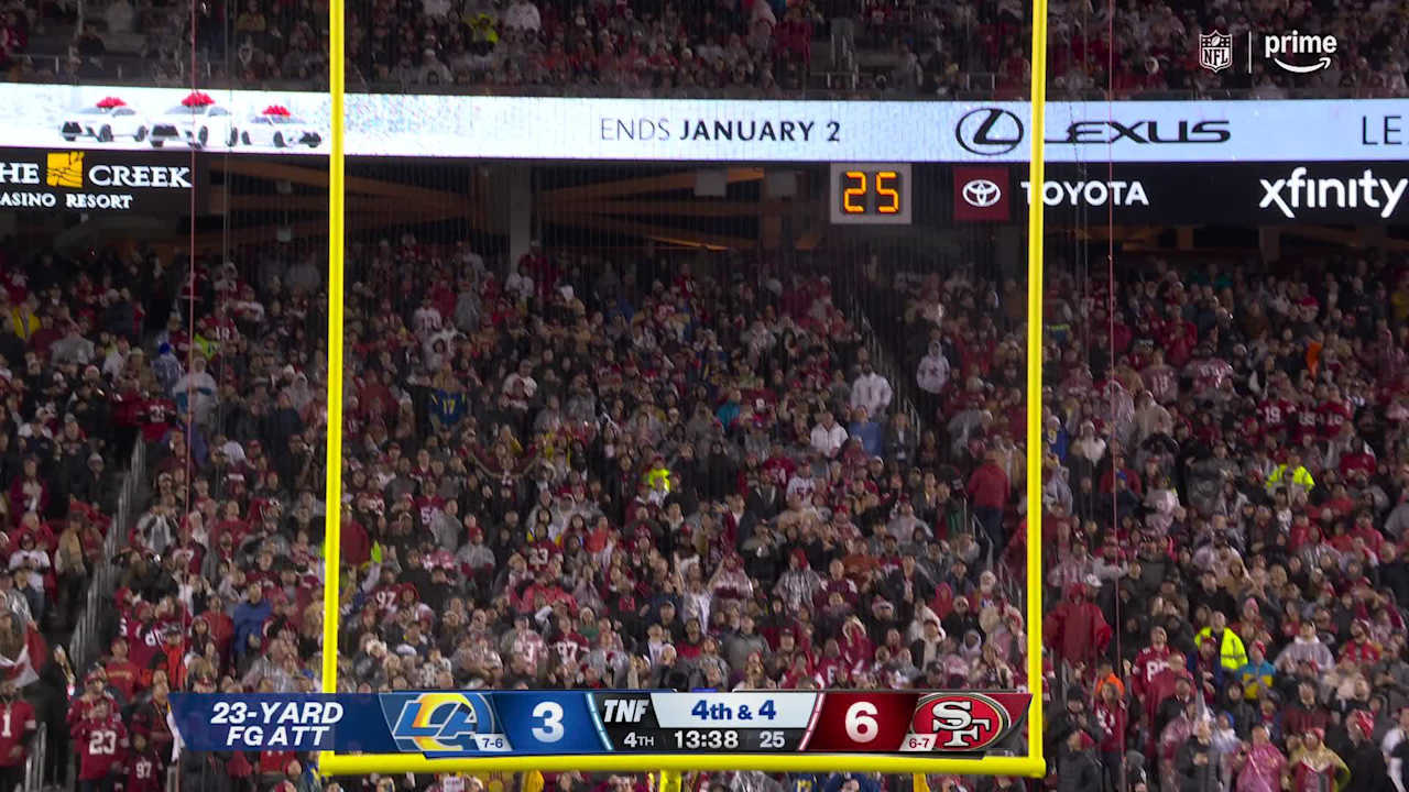 Los Angeles Rams kicker Joshua Karty's 23-yard field goal helps the Los ...