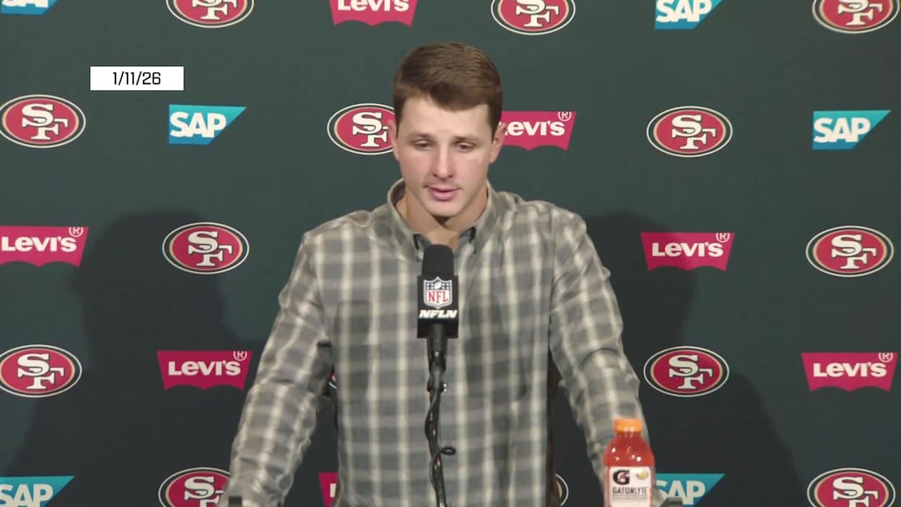 Quarterback Brock Purdy on San Francisco 49ers game plan for wild-card ...