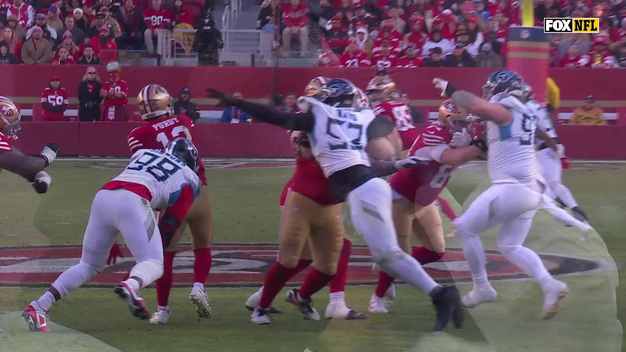 Tennessee Titans defensive lineman Jeffery Simmons forces San Francisco ...