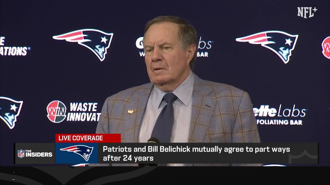 New England Patriots head coach Bill Belichick delivers statement after he and Patriots mutually ...