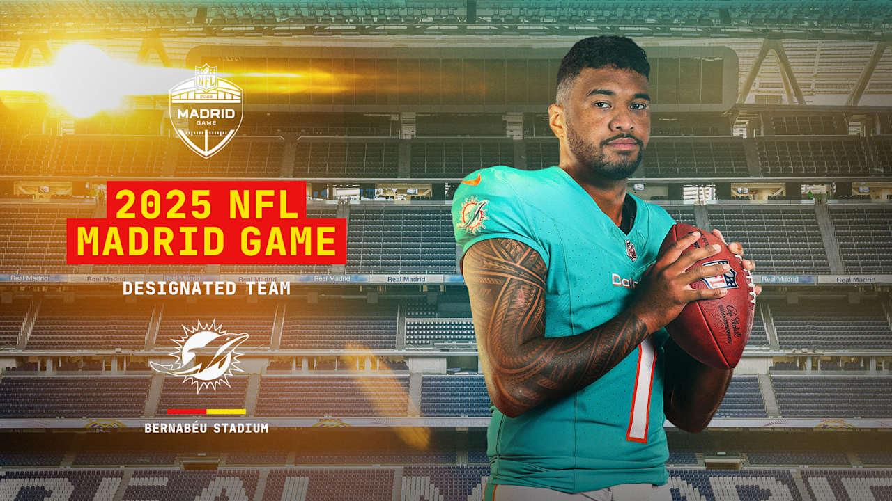 Miami Dolphins, equipo designado para el partido NFL Madrid de 2025