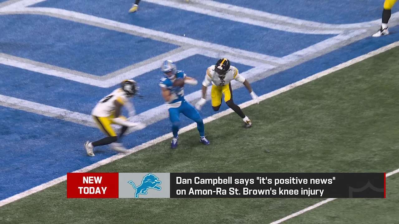 Detroit Lions head coach Dan Campbell says 'it's positive news' on wide ...