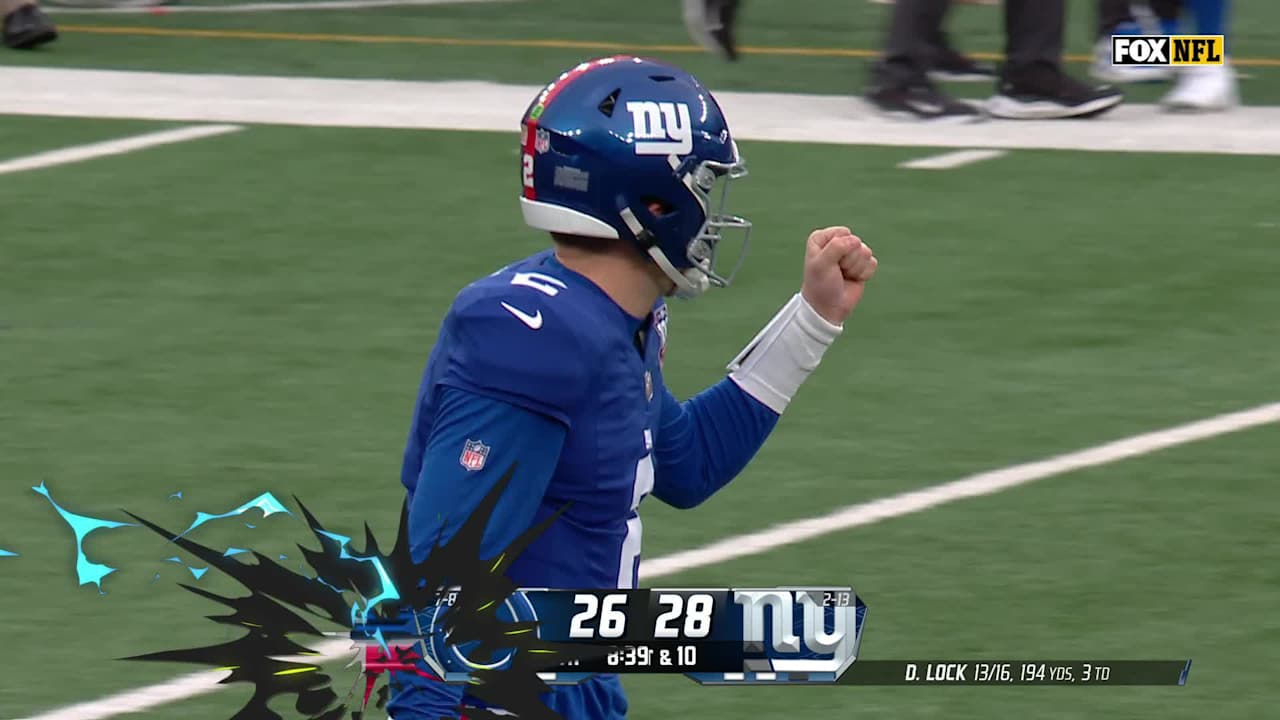 New York Giants quarterback Drew Lock's best plays from five touchdown ...