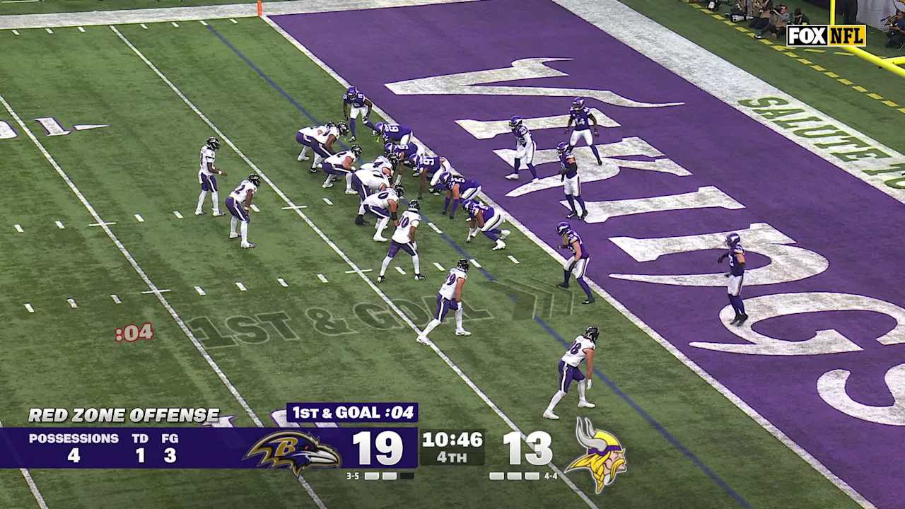 Baltimore Ravens quarterback Lamar Jackson's TD pass to tight end Mark ...