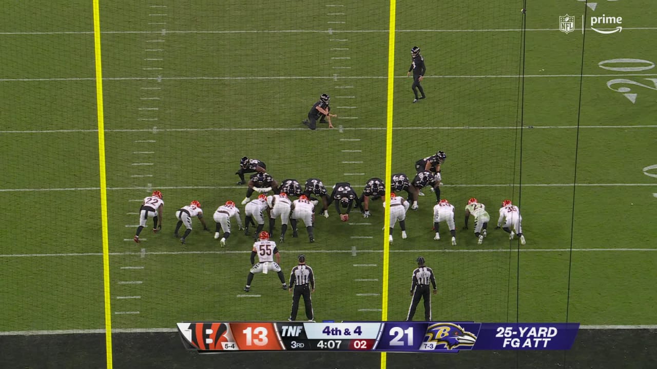 Baltimore Ravens kicker Justin Tucker's 25-yard field goal puts Ravens ...