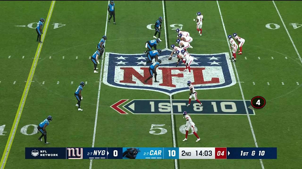 New York Giants quarterback Daniel Jones lasers 19-yard pass to wide ...