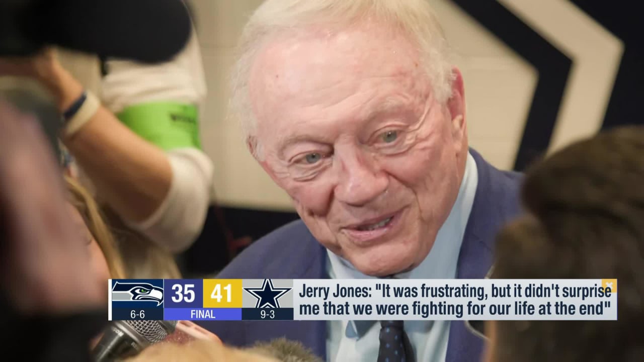 Dallas Cowboys owner Jerry Jones speaks to media following Cowboys ...