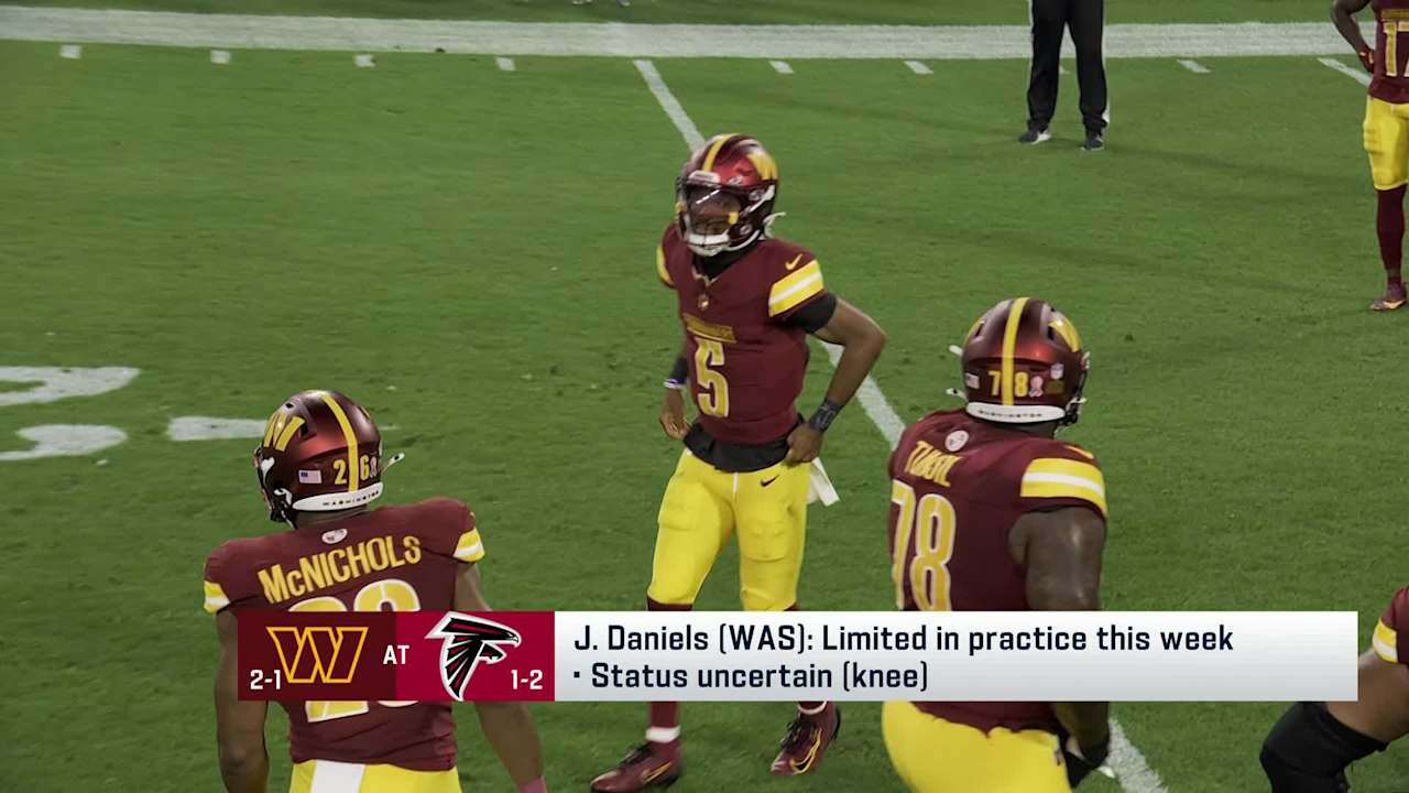 NFL media insider Tom Pelissero: Washington Commanders quarterback Jayden Daniels (knee) was ...