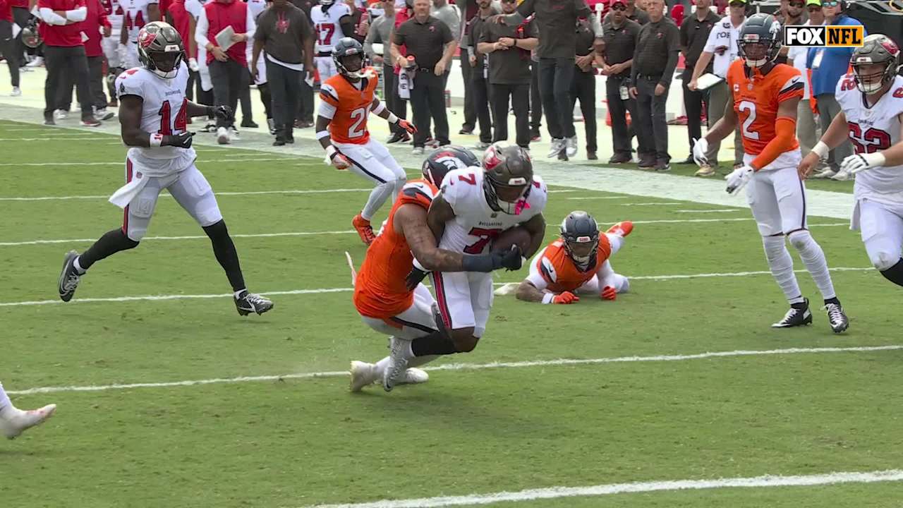 Tampa Bay Buccaneers running back Bucky Irving's 13-yard rush finishes ...