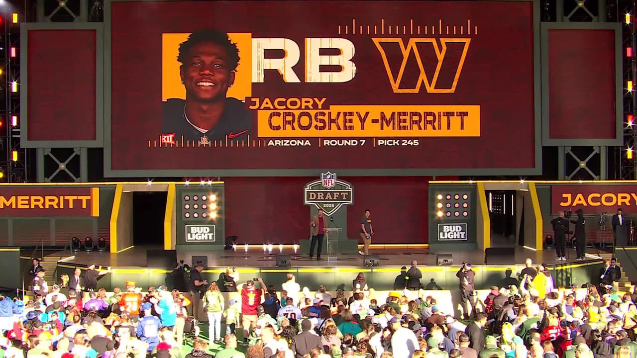 Washington Commanders select running back Jacory Croskey-Merritt with ...