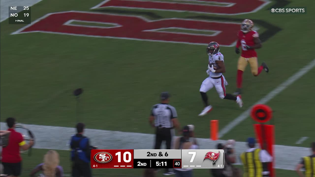 Tampa Bay Buccaneers running back Sean Tucker's first touchdown of 2025 ...