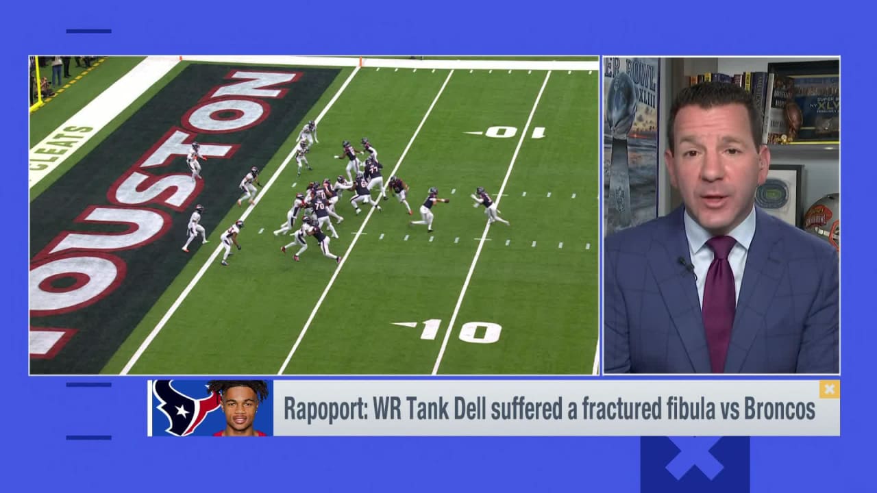 NFL Network Insider Ian Rapoport: Houston Texans rookie wide receiver Tank Dell suffered a ...