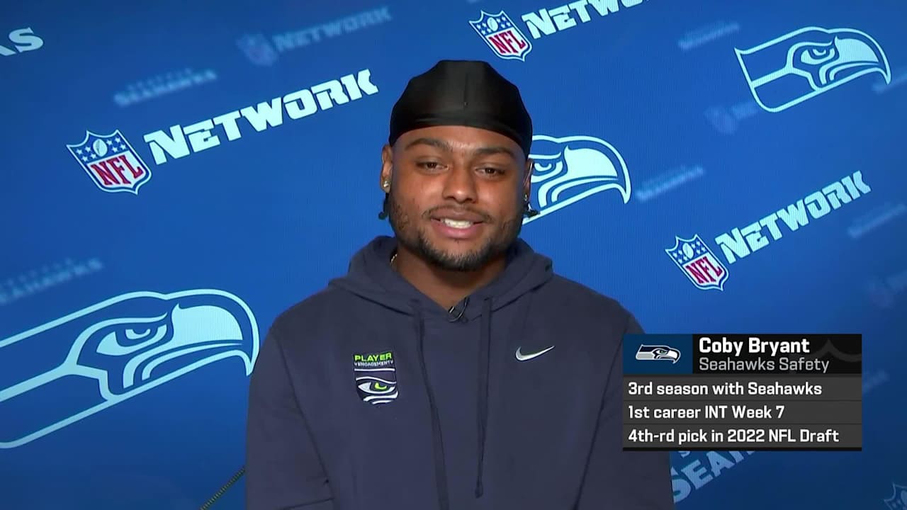Seattle Seahawks safety Coby Bryant talks his first career interception ...