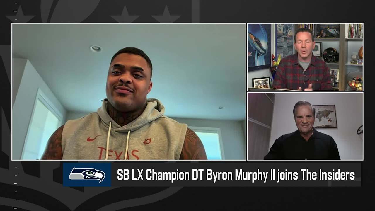 Super Bowl LX Champion Seattle Seahawks defensive tackle Byron Murphy ...
