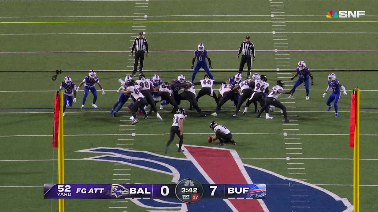 Baltimore Ravens kicker Tyler Loop's first NFL field goal attempt is ...