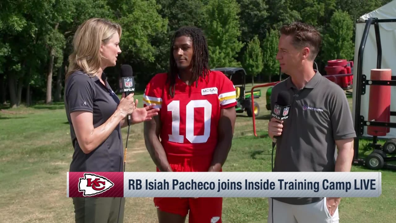 Kansas City Chiefs running back Isiah Pacheco talks to NFL Network's ...