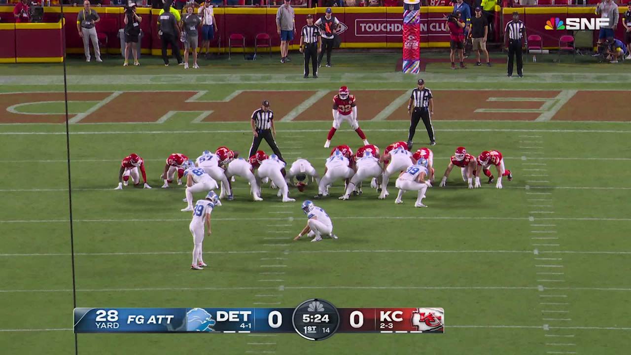 Detroit Lions kicker Jakes Bates 28-yard field goal chip opens the ...