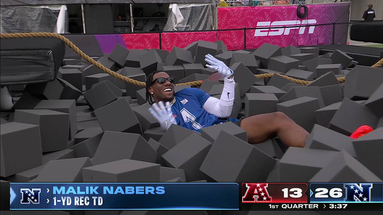 Welcome to the Pro Bowl Games, Rookie! Malik Nabers gets his first TD ...