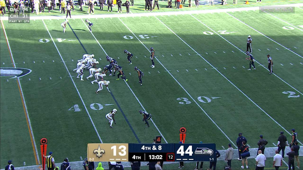 New Orleans Saints' wide receiver Rashid Shaheed rips off a 40-yard ...