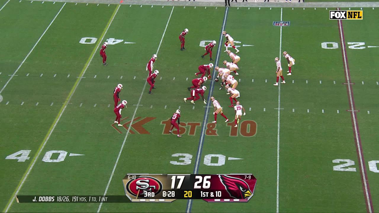 San Francisco 49ers' wide receiver Jacob Cowing takes a short pass for ...