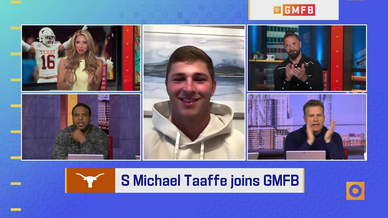 Safety Michael Taaffe joins 'GMFB' discussing his journey from a walk ...