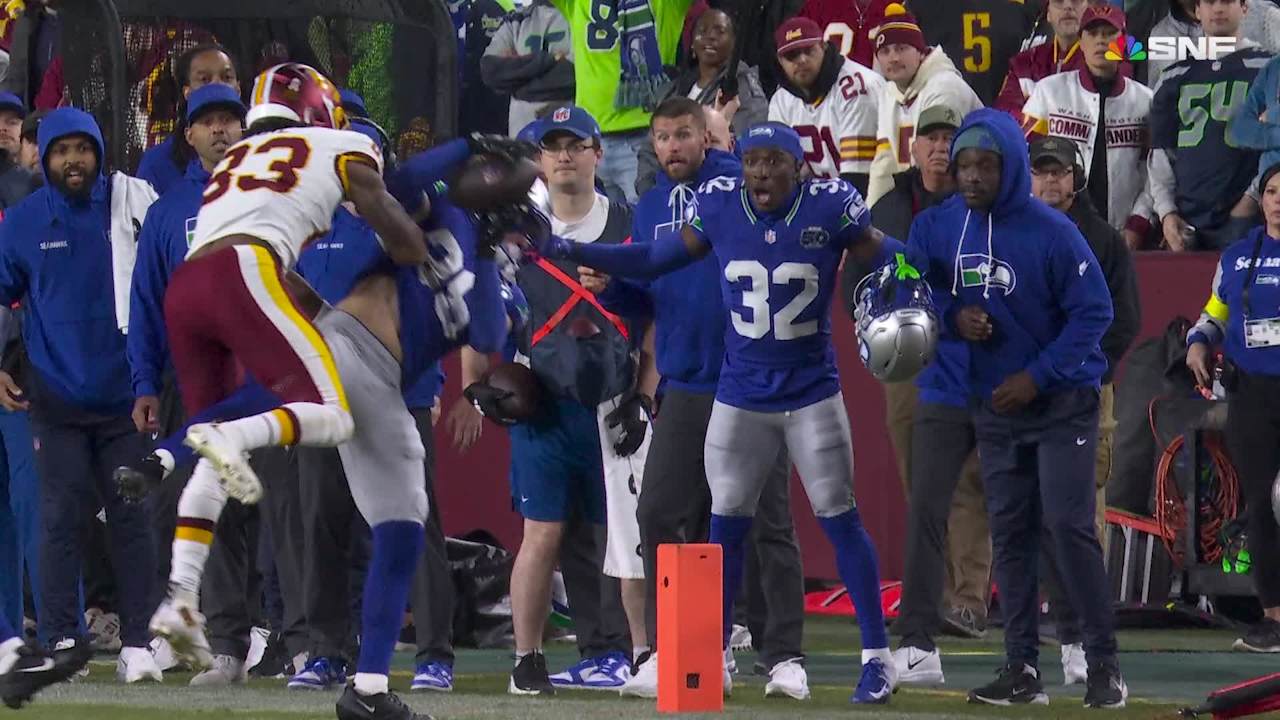 Can't-Miss Play: Seattle Seahawks safety Ty Okada goes WAY upstairs for ...