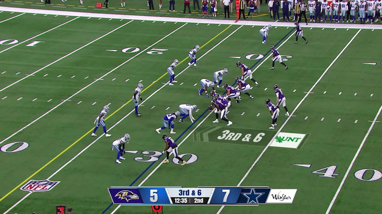 Baltimore Ravens quarterback Cooper Rush's 25-yard loft to wide ...